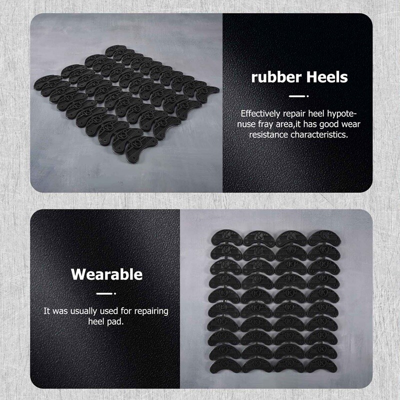 40PCS 20-Pair Rubber Heel Savers Toe Plates Taps DIY Shoe Repair ...