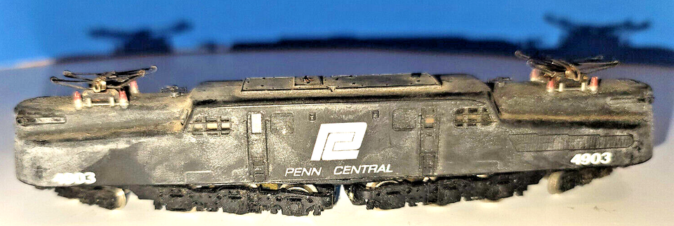 N Scale GG1 Electric Penn Central Black #4903 JUMBO Car Weathered Look ...