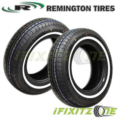 2 Remington LX Touring 155/80R13 79S Tires, WW White Wall, All Season ...