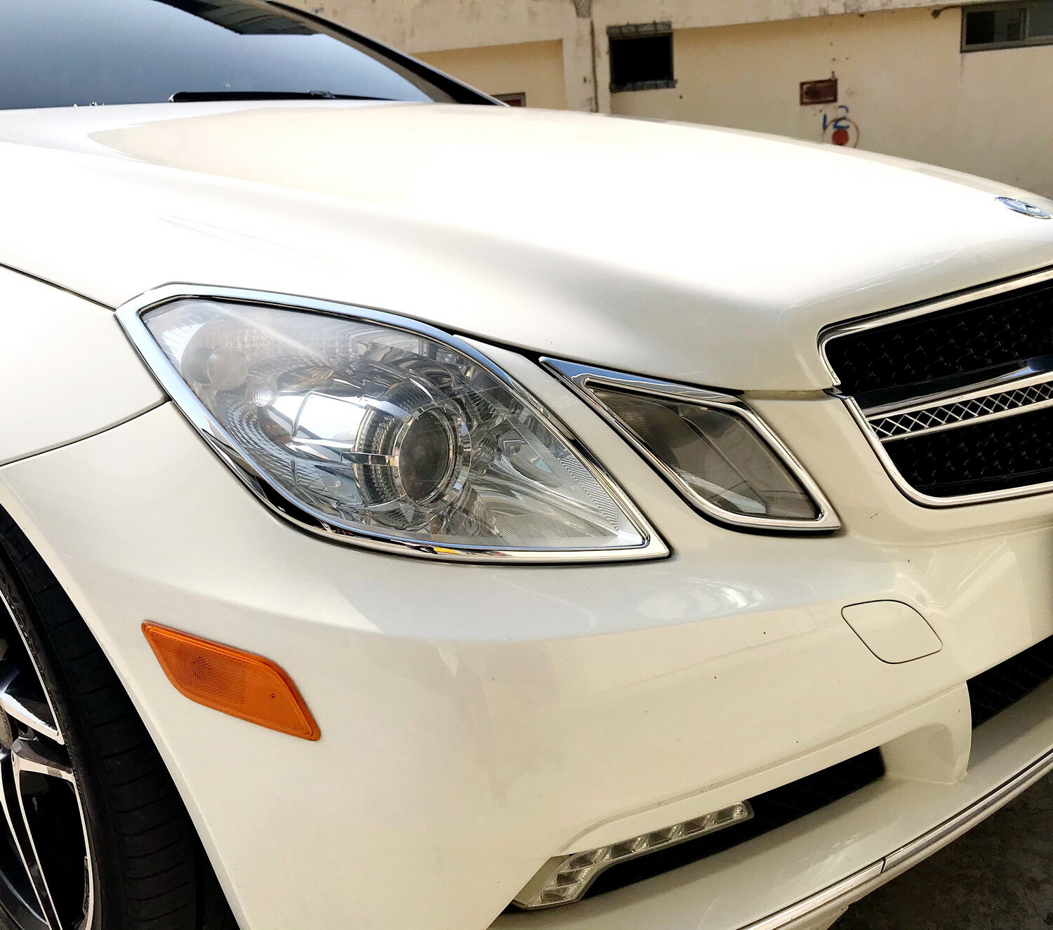 BENZ C207 A207 E200 E250 E300 E350 E500 09~12 Chrome frame for head ...