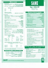 1000.6-WT Fiche Technique Same | eBay