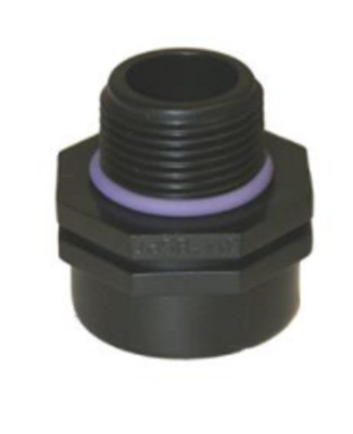 1" x 1" BSP ADAPTOR MALE X FEMALE FOR POLY PIPE RISERS IRRIGATION ...