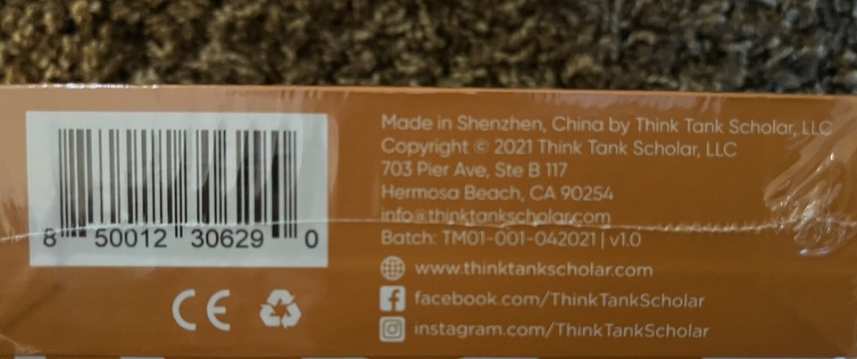 New Sealed Box Think Tank Scholar Triangle Math Flash Cards All Facts 0 ...