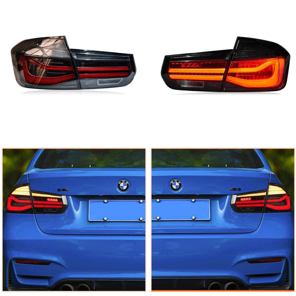 Tail Lights Assembly For 2012-2015 Dark BMW F35 F30 LED Turn Signal ...