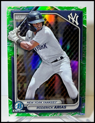 Roderick Arias 2024 Bowman Chrome Green Lunar Refractor #BCP-100 ...