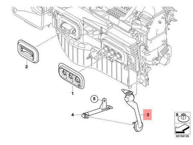 OEM BMW E70 E70n E71 Upper Right Condensation Water Hose M 64119288174 ...
