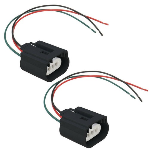 Wire Pigtail Female Ceramic 9008 H13 Two Harness Headlight Bulb Socket ...