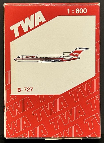 Schabak Airplane TWA Airlines 1:600 Scale - Boeing 727 /200 Nr. 906/10 ...
