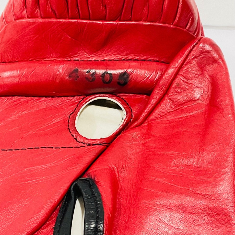 VTG EVERLAST red leather boxing gloves USA 4305 training sparring ...