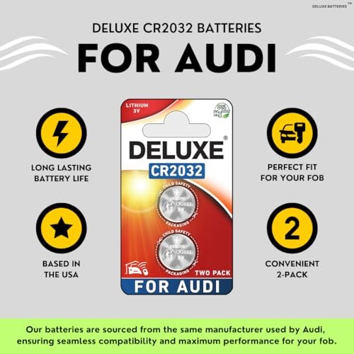 Key Fob Replacement Batteries for Audi (A3 A4 A5 A6 A7 A8 Q3 Q4 Q5 Q6 ...