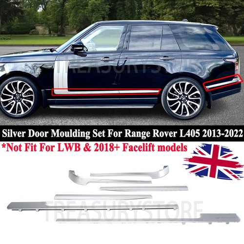 For Range Rover Vogue L405 2013-2022 Autobiography Silver 6Pc Door Trim ...