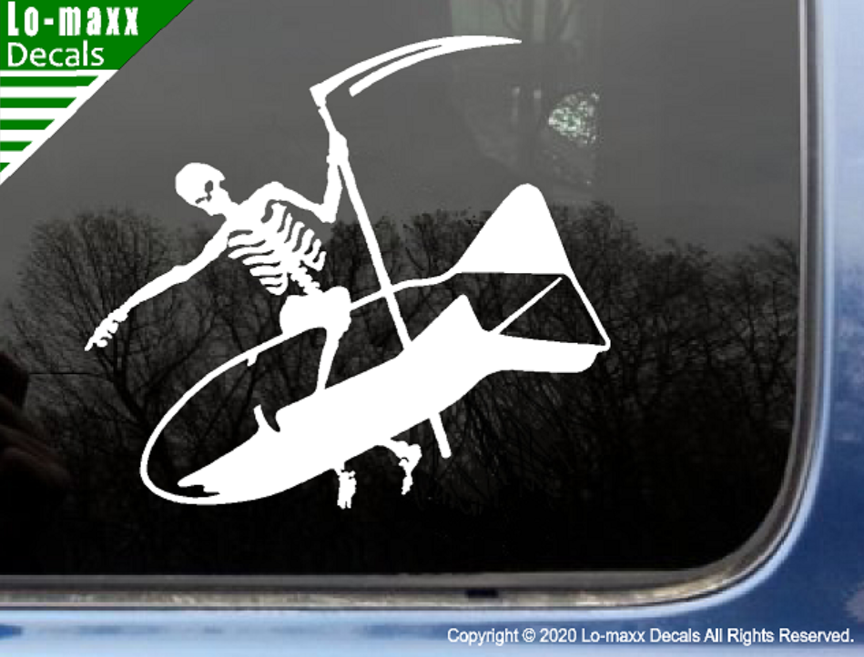 Bomb Riding Grim Reaper Military Nose Art High Quality Die Cut Vinyl ...