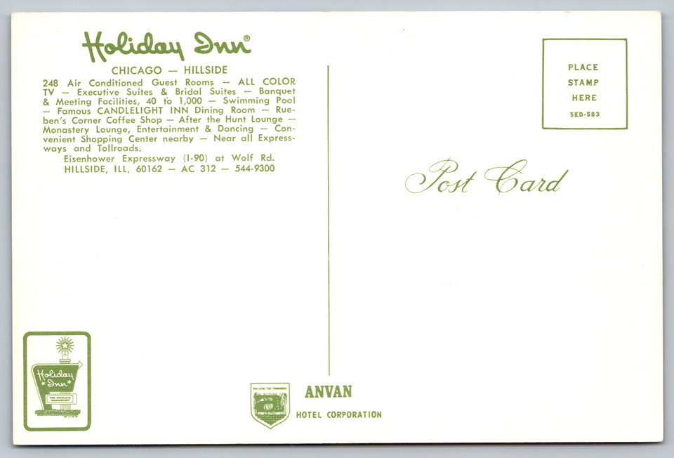 c1970s Holiday Inn Chicago Hillside Illinois Vintage Postcard | eBay