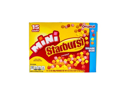 Starburst Gummies Mini Original King Size 15 Count -3.5 oz | eBay