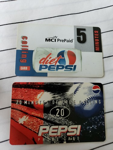 2 PEPSI / Diet Pepsi PHONE CARDS 1998 Collectible Expired | eBay