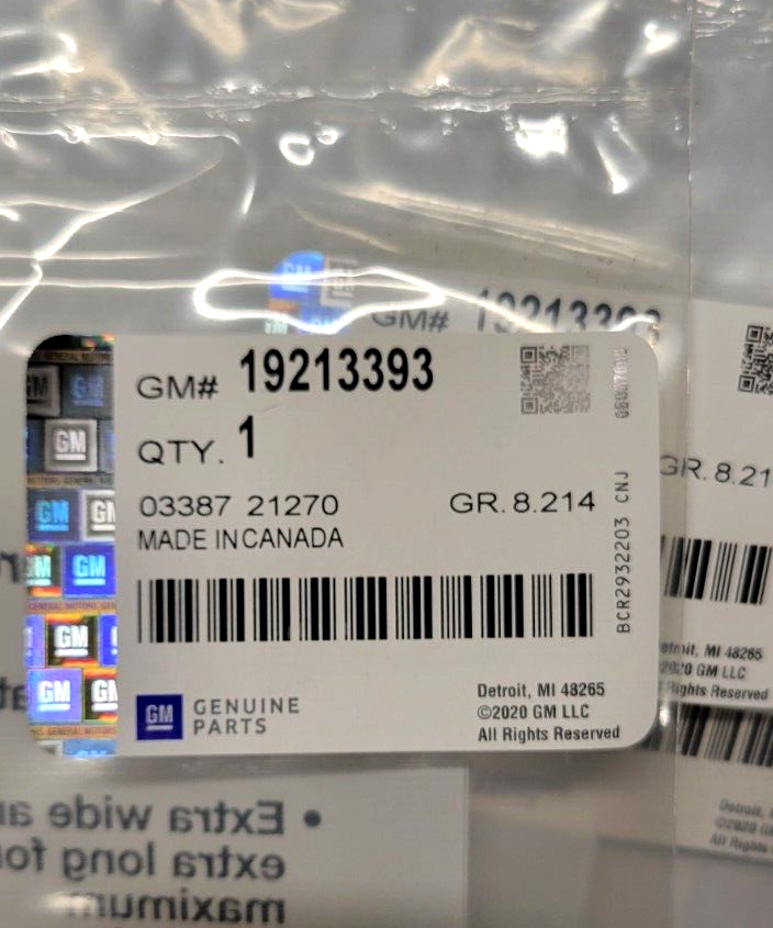 19213393 Genuine GM Chevrolet Rear Mud Guard Set | Black | Genuine OEM ...