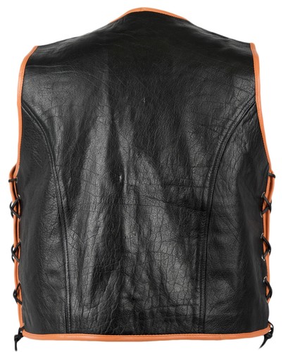 Clubweste Lederkutte Biker Kutte Motorradweste Lederweste Chopperweste ...