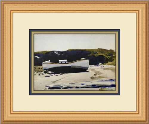 Edward Hopper Boat and Cliff Custom Framed Print | eBay