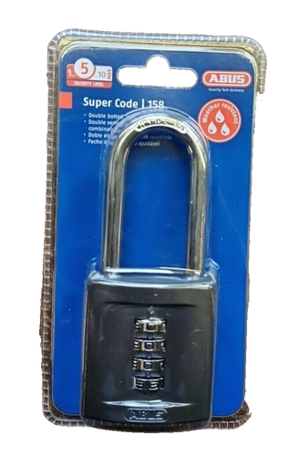 Abus 158/50 HB50 Long Shank 57mm 4 Digit Combination padlock Weather ...