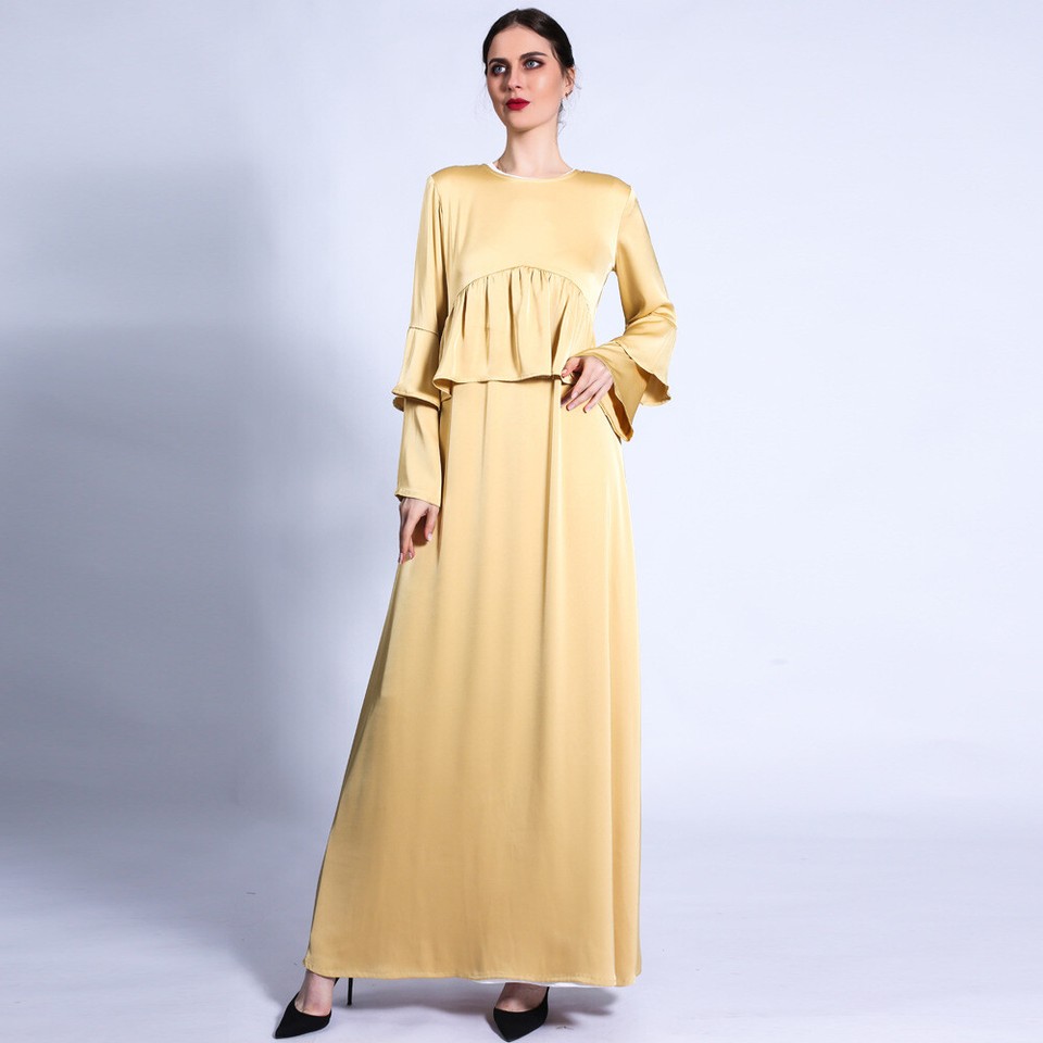 Ramadan Abaya Muslim Maxi Dress Women Dubai Kaftan Islamic Caftan Long ...