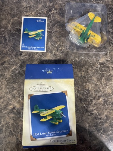NIB 2005 #9 HALLMARK Keepsake 1931 LAIRD SUPER SOLUTION Airplane ...