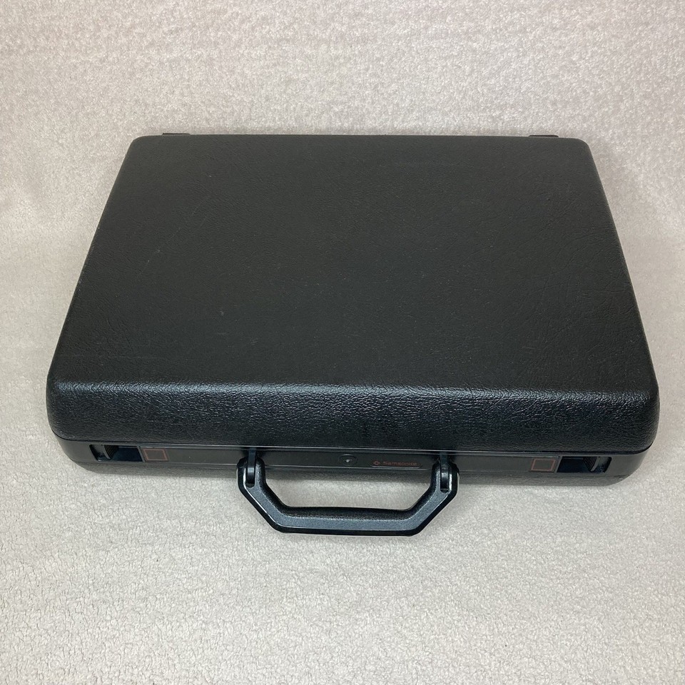 Vintage Samsonite Hardshell Briefcase-Broker GL Series-Black Pebbled ...
