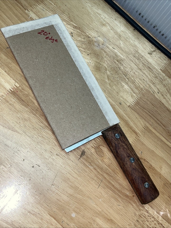 Vintage DAVIS Japanese Cleaver Chef Knife 8” Blade ~ NEW 20° RAZOR ...