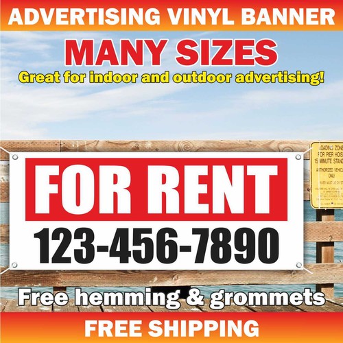 FOR RENT Advertising Banner Vinyl Mesh Sign for lease rental space ...