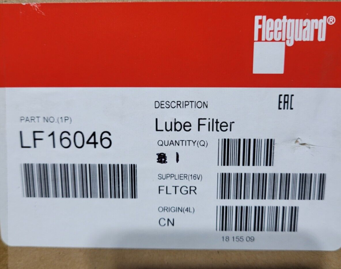 FLEETGUARD LF16046 - cross reference oil filters | oilfilter ...