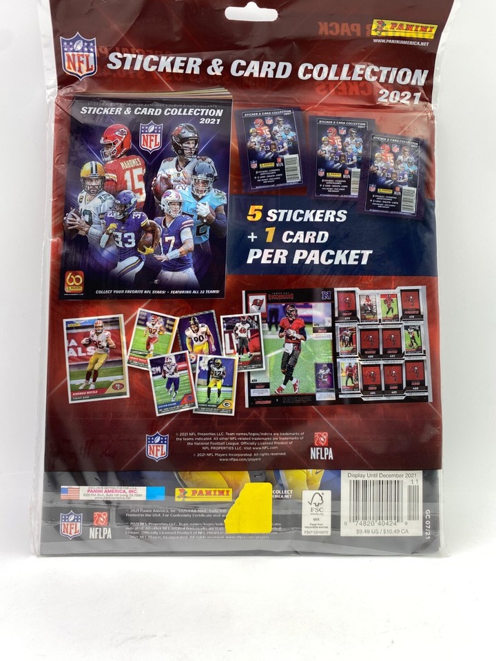 2021 PANINI NFL Football Sticker Album & Card Collection | eBay