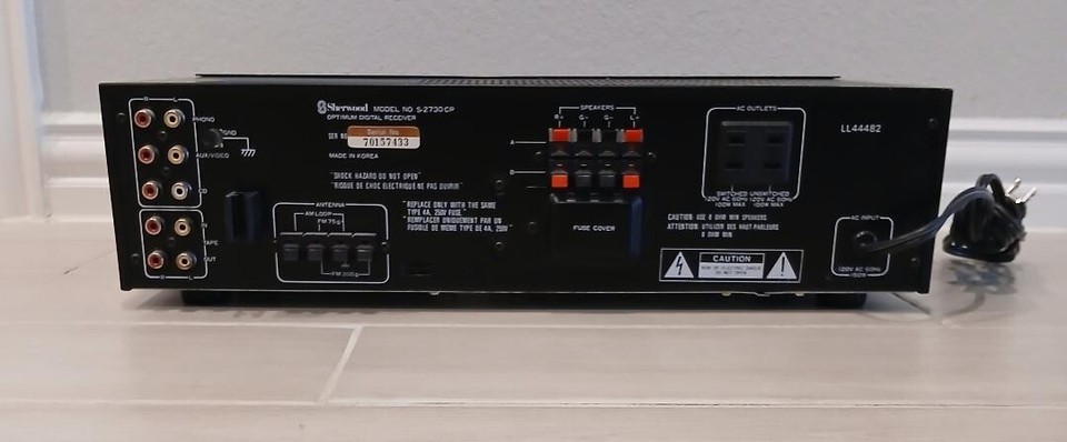 Vintage 80's SHERWOOD S-2730 CP AM/FM Stereo Optimum Digital Receiver ...