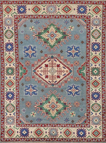 South-western Kazak Wool Area Rug: Handmade Traditional Patterns 5x7 ft ...