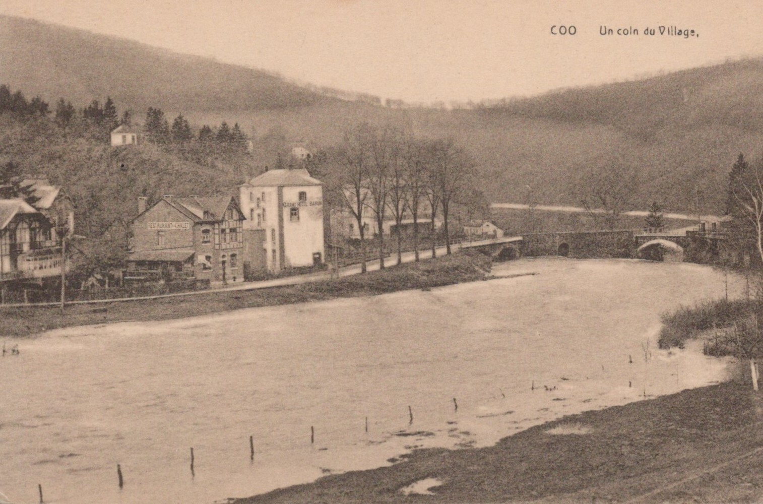 BELGIUM COO WATERFALL Province of Liège Postcard CPA Unposted #PAD049.U ...