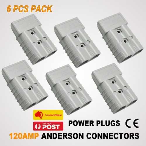 6X ANDERSON STYLE PLUG 120A AMP EXTERIOR TRUCK CONNECTOR SOLAR DC ...