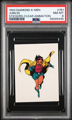 1993 DIAMOND X-MEN STICKERS-CLEAR ANIMATION #161 JUBILEE PSA 8 | eBay