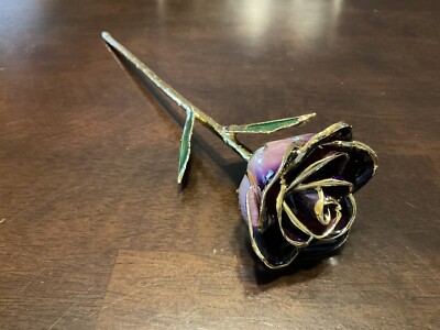 Real Purple Rose Preserved And Dipped In 24 Karat Gold. ( Steven Singer ...
