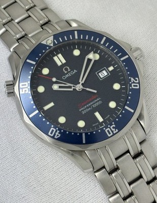 OMEGA Seamaster Blue Wave Facelift Dial Gents Watch Steel Quartz 41mm ...