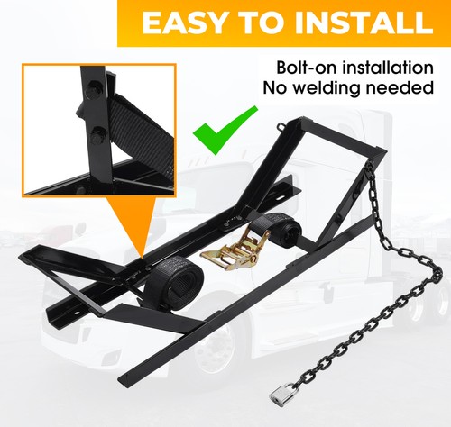 Class 8 Semi Truck Tire Rack Spare Tire Carrier Mount Holder w/Hardware ...