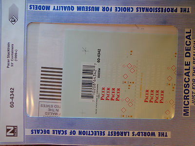 Microscale Decal N #60-4342 Pacer Stacktrain Container - 53' Dates:1999 ...