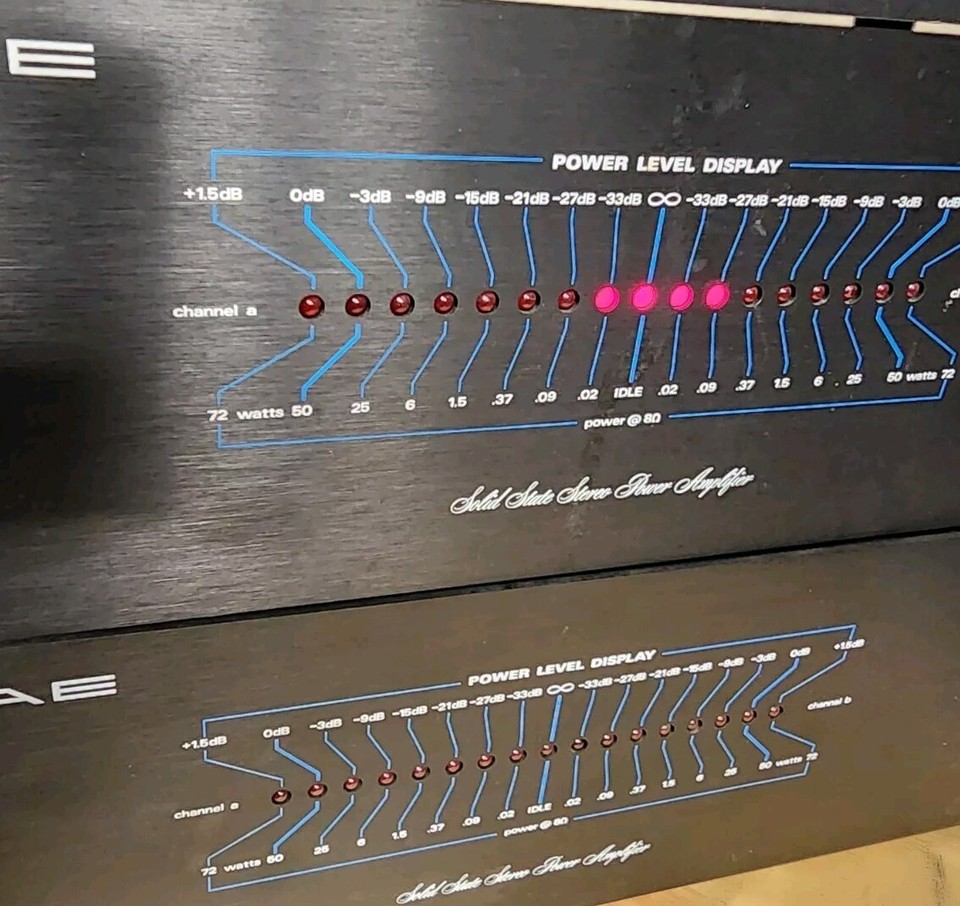 1 Vintage SAE 3100 Stereo POWER AMPLIFIER AMP Works! | eBay