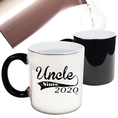 Uncle Since 2020 Funny Mugs Novelty Colour Changing Mug GIFT BOXED ...