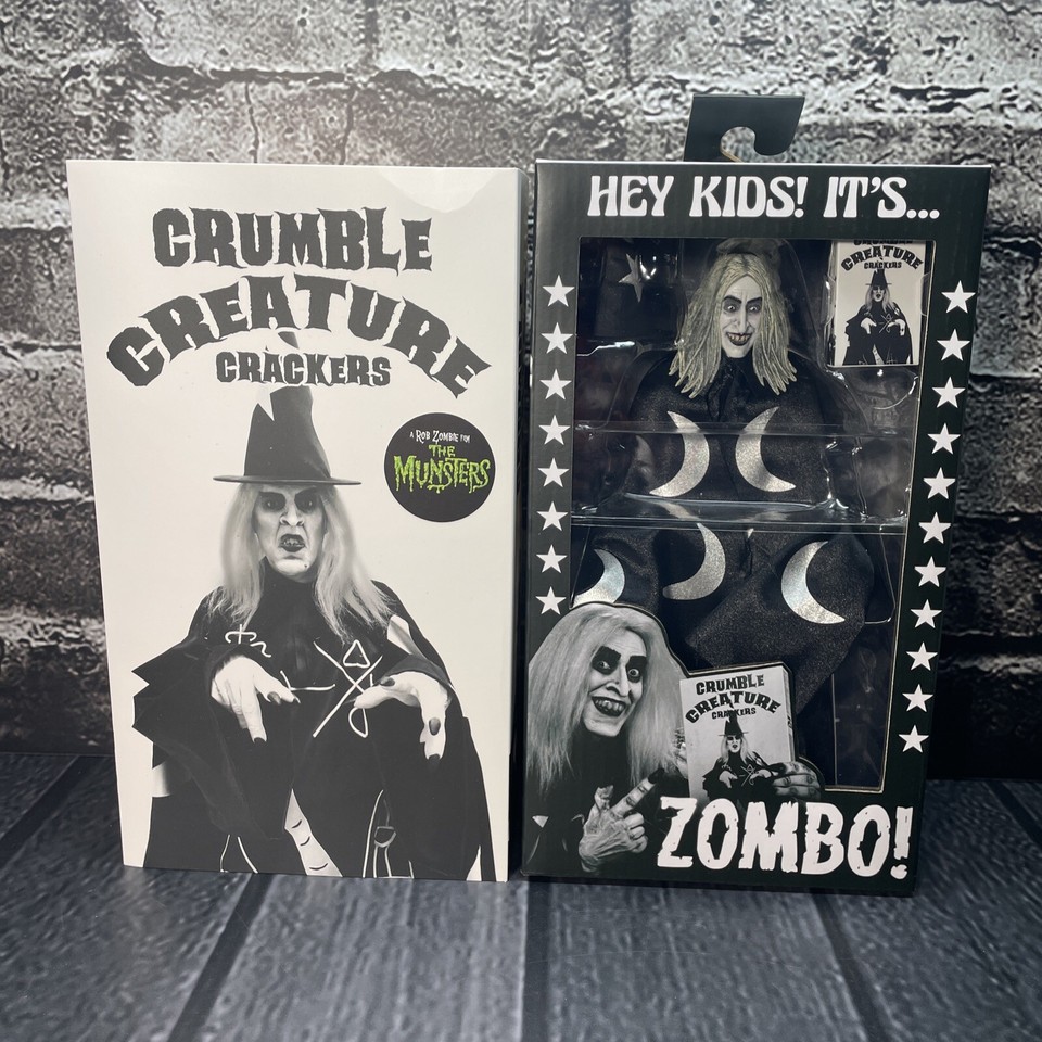 Rob Zombies The Munsters Zombo Crumble Creature Crackers Box Sdcc Neca ...