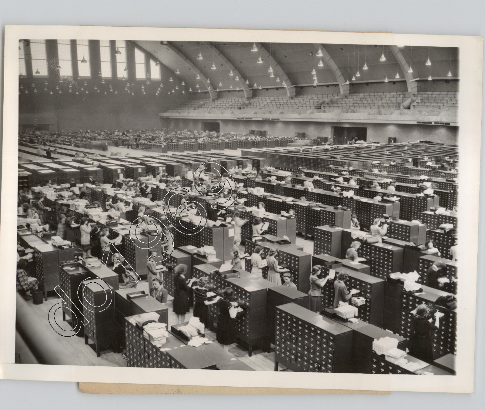 FBI's Division Identification FINGERPRINT FILES 1943 Press Photo US ...