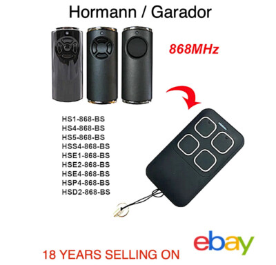 Hormann Remote CONTROL Garage Door 868MHZ ELECTRIC OPENER GARADOR Key ...
