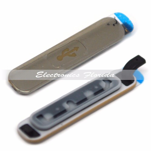 OEM Charging Port Cover for Samsung Galaxy S5 – Silver Dust & Water ...