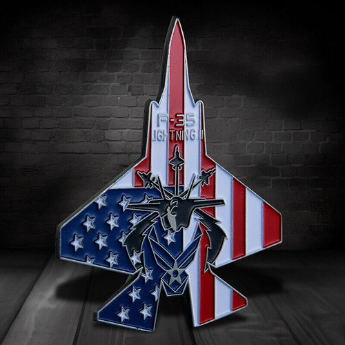 1 PC Lightning II Commemorative US Air Force F-35 Fighter Jet Challenge ...