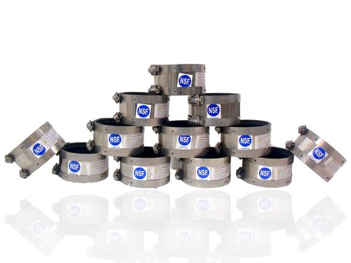 (Lot of 12) NSF CISPI 310 Stainless Steel & Rubber 3" Coupling, No-Hub ...