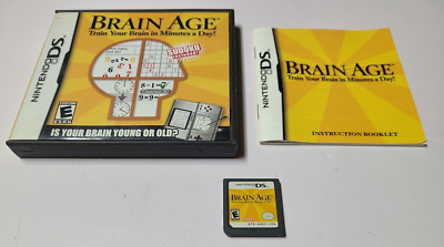 Brain Age: Train Your Brain in Minutes a Day - Nintendo DS DSL DSI 3DS ...