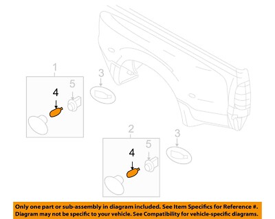 FORD OEM-Exterior Bulb E5RY13466B | eBay