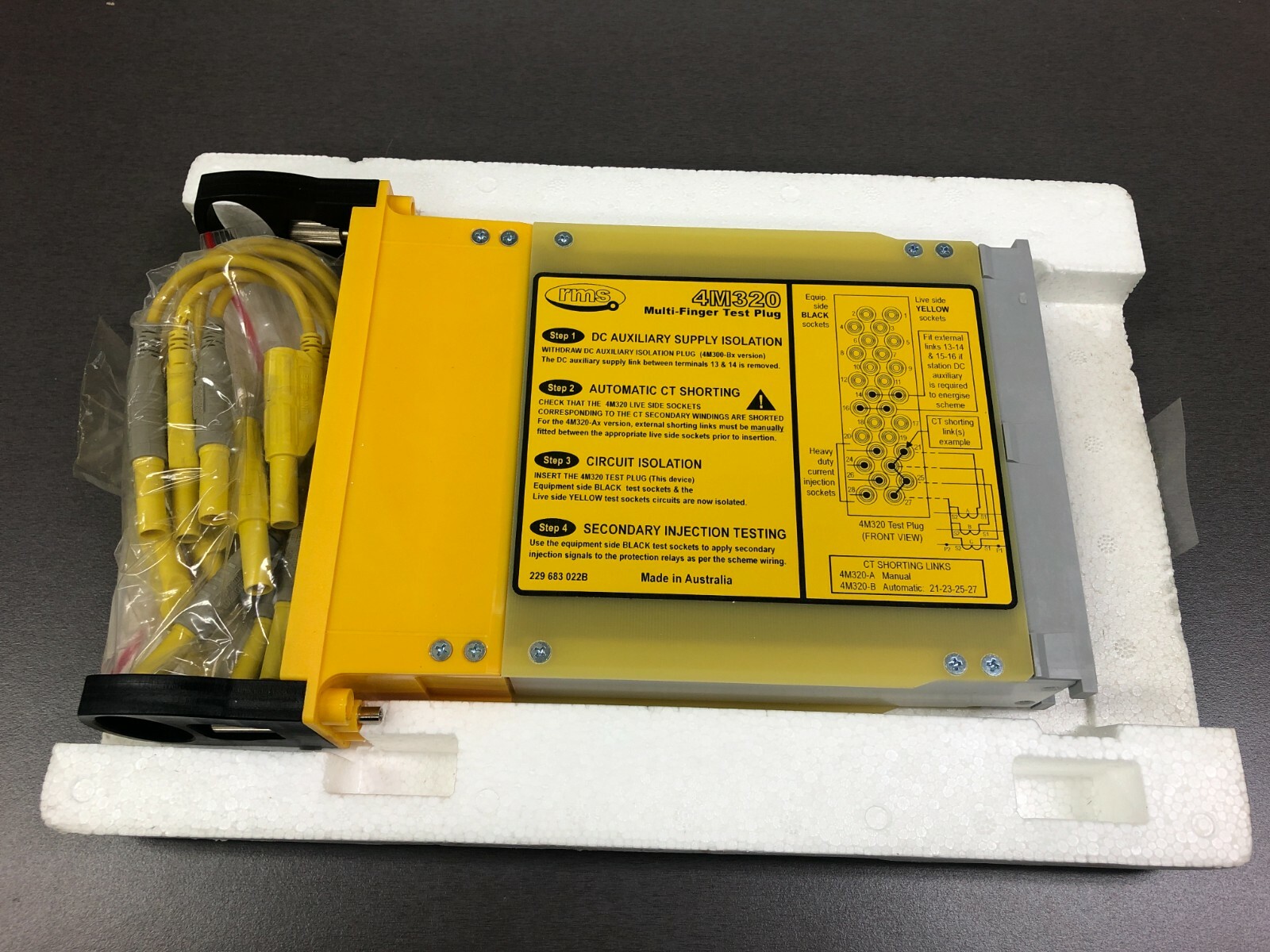 RMS INTERNATIONAL Multi Finger Test Plug 4M320-BA NEW | eBay